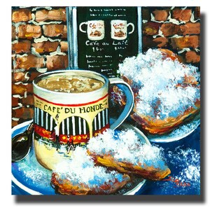 Café Du Monde Art Print, New Orleans French Quarter, Beignets ...