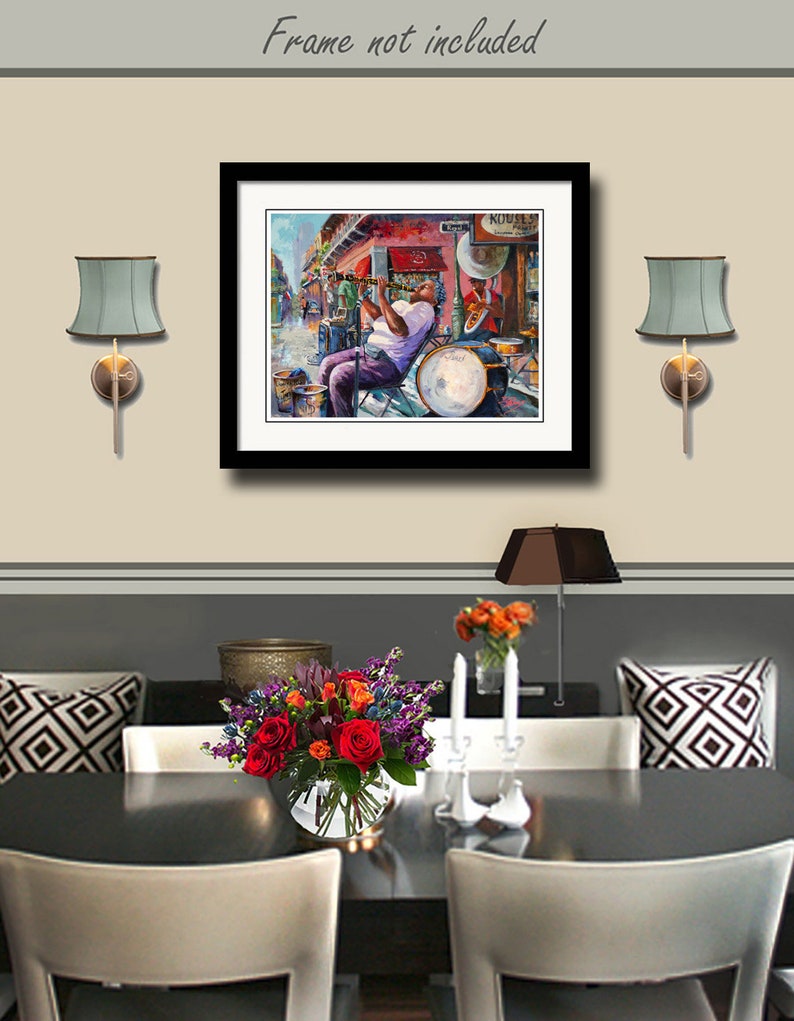 Doreen Ketchens Jazz Print: New Orleans Royal Street - Art Print or ...