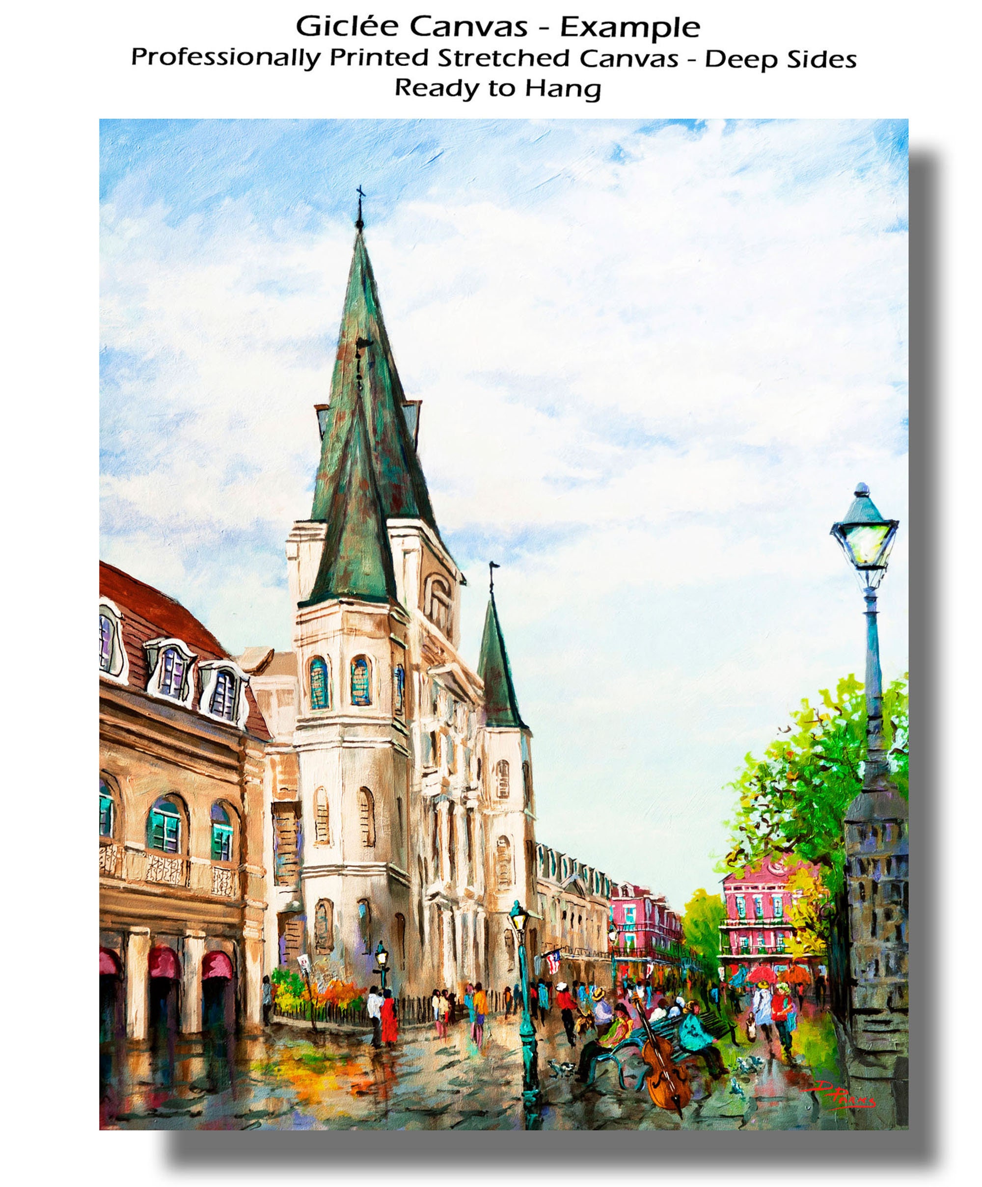 St Louis Cathedral Art Print or Giclée Canvas: New Orleans Jackson ...