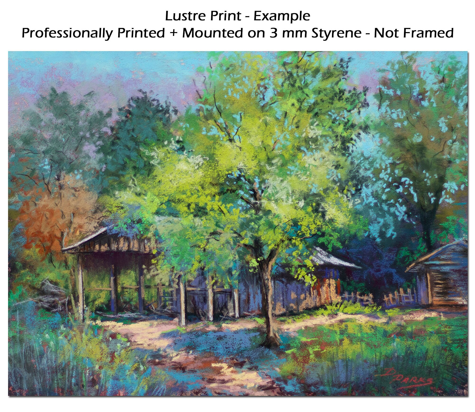 Old Tractor Barn Painting Impressionist Art St. Joseph | Etsy