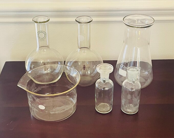Vintage Pyrex Laboratory Glassware Set: Apothecary Decor - Etsy