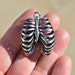 1 Anatomically Correct Silver Rib Cage Charm SC5805 | Etsy