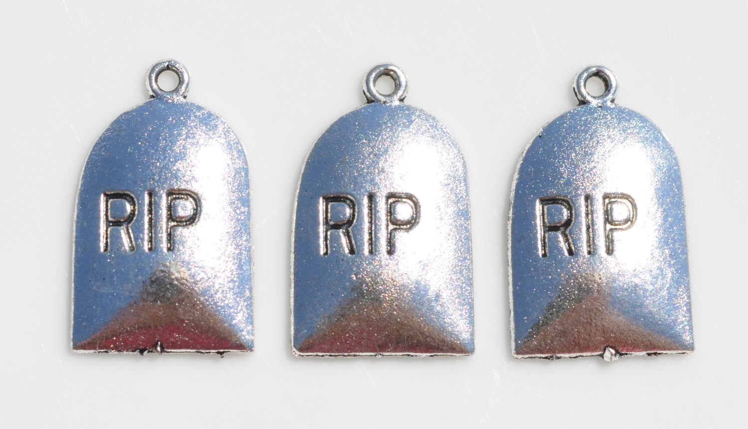 BULK 20 RIP Grave Marker Silver Tone Charms SC2080 - Etsy