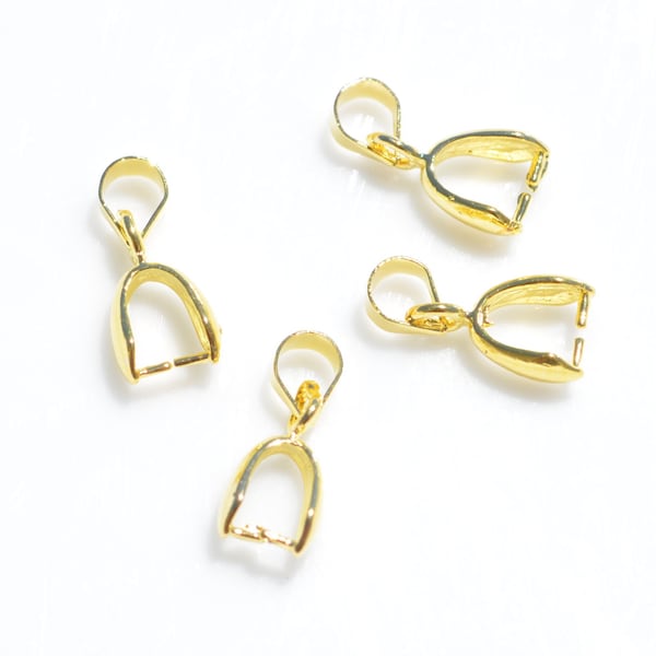 Gold Pinch Bail - Etsy