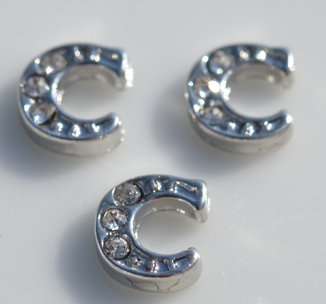 1 Memory Locket Letter C Charm FL335 | Etsy