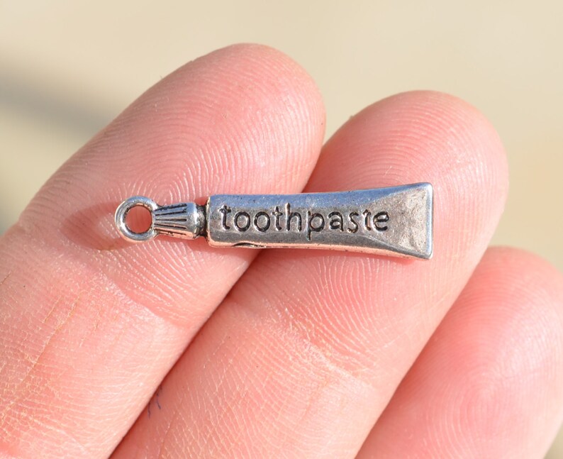 BULK 50 Toothpaste 3D Silver Tone Charms SC1822 - Etsy