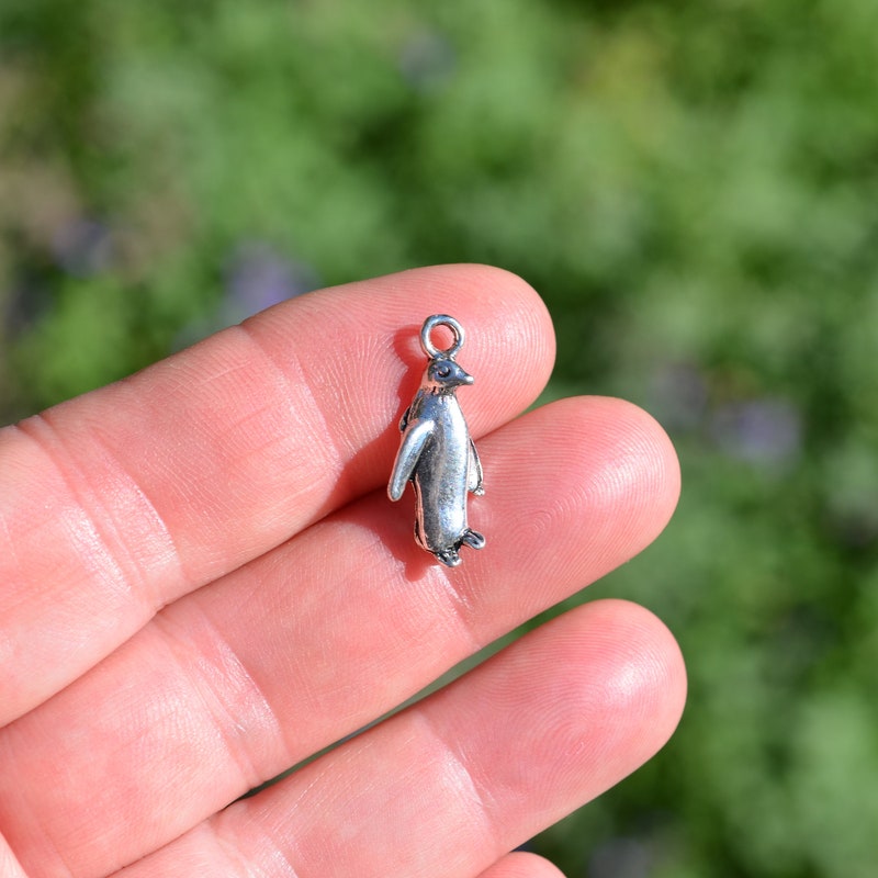 Silver Penguin - Etsy