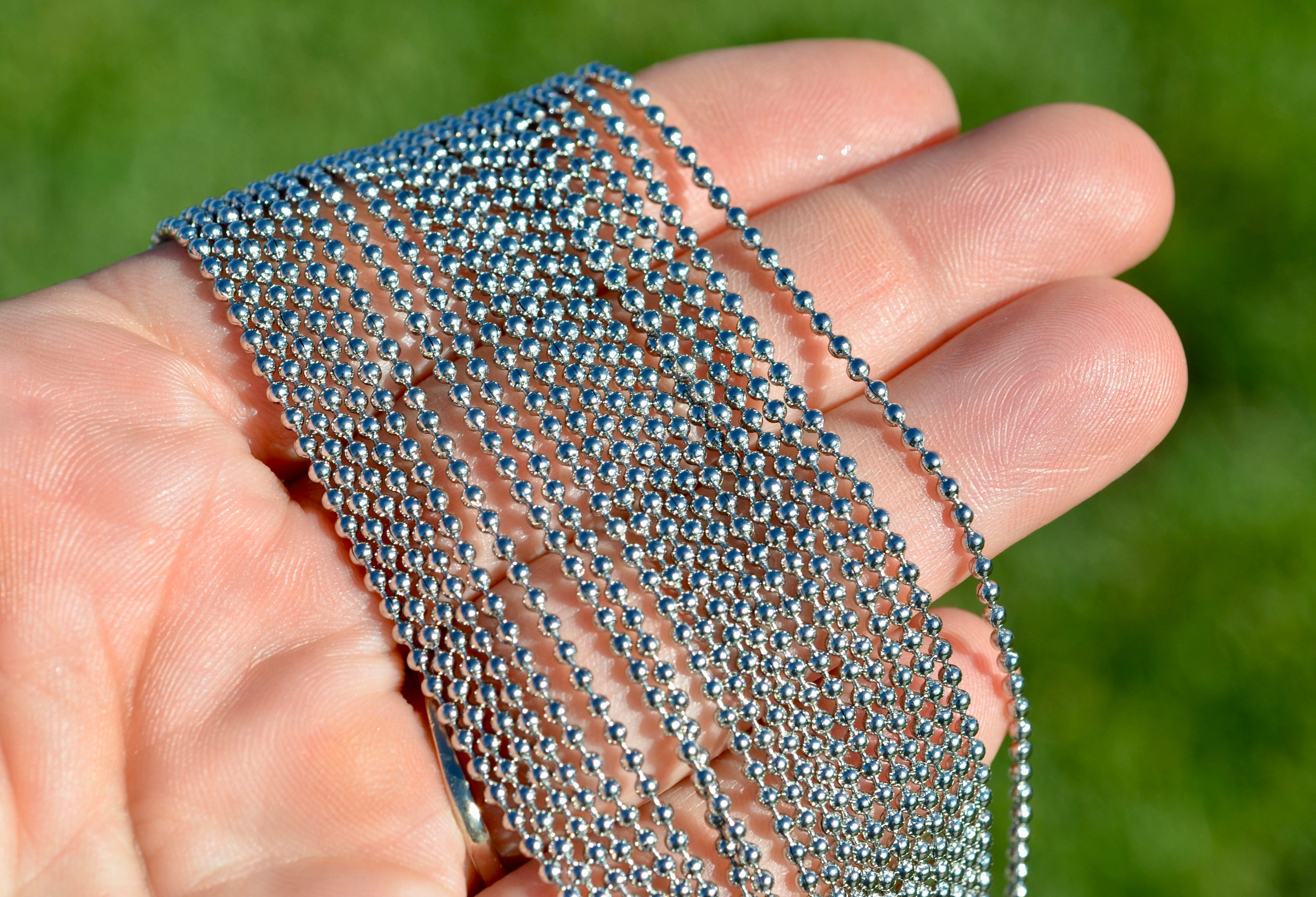 BULK 10 Meters Stainless Steel Ball Chains 2mm C993 - Etsy