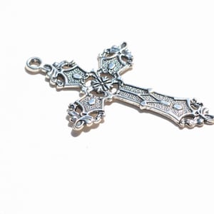 BULK 20 Large Cross Silver Tone Pendants SC6234 - Etsy