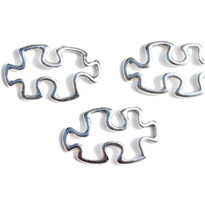 BULK 20 Puzzle Connector Piece Silver Tone Charm SC4260 - Etsy