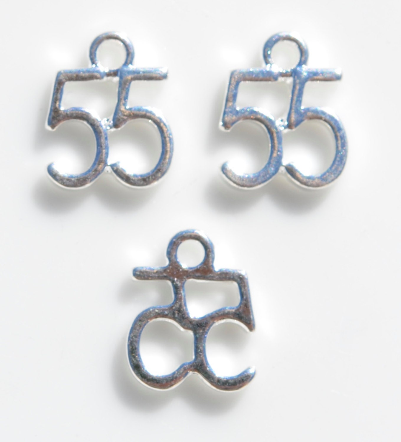 BULK 20 Number 55 Silver Tone Charms SC3950 - Etsy