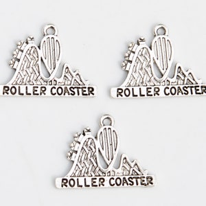 BULK 20 Roller Coaster Silver Tone Charms SC1664 - Etsy