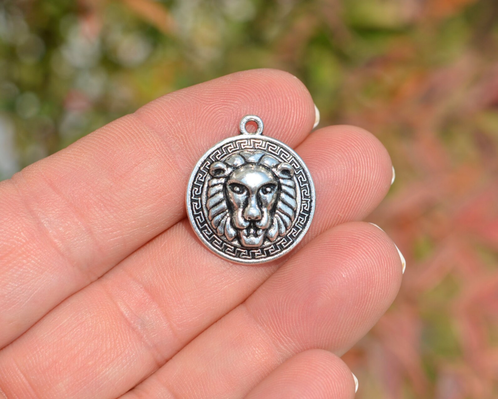 BULK 20 Silver Lion Charms SC3811 | Etsy