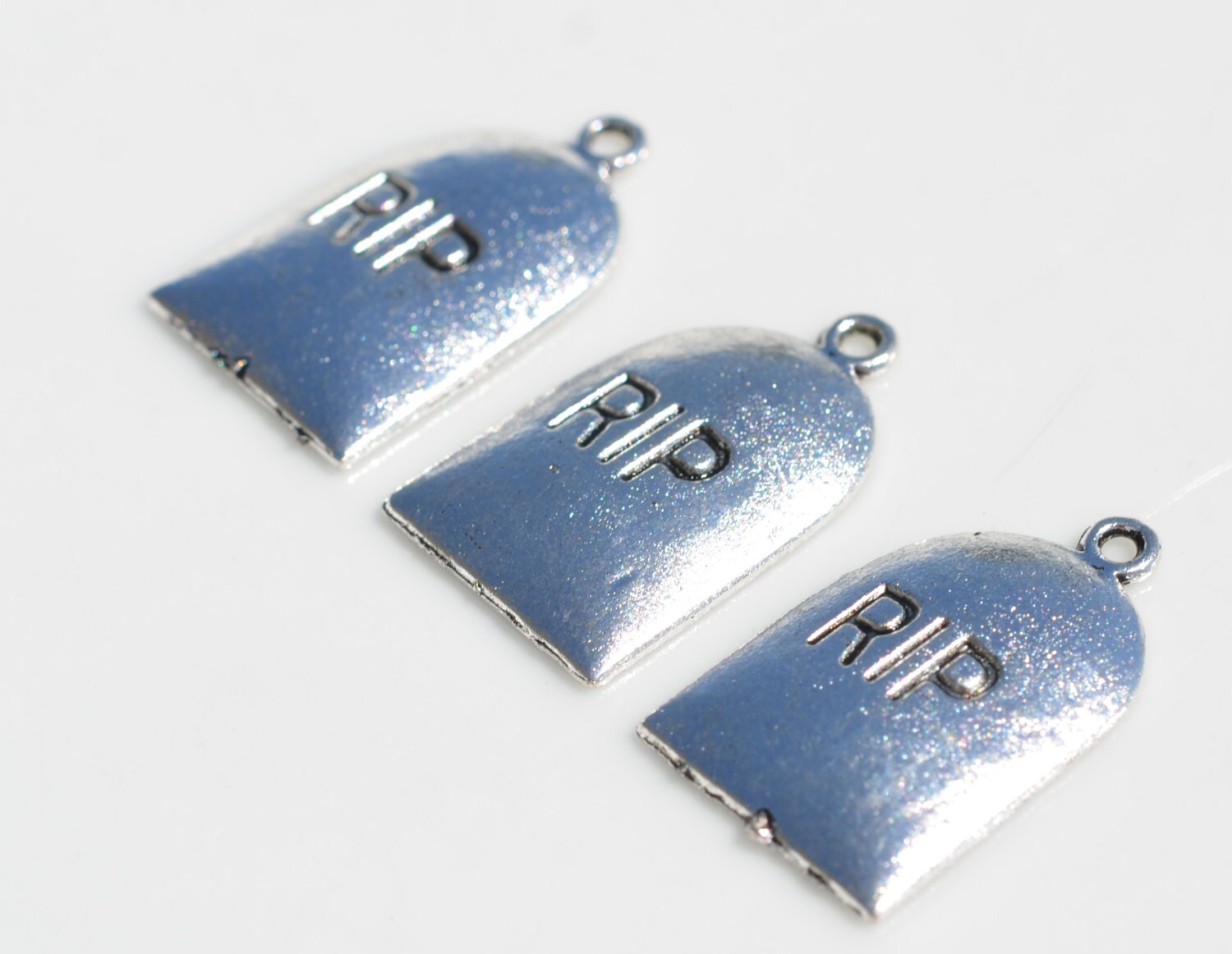 BULK 20 RIP Grave Marker Silver Tone Charms SC2080 - Etsy
