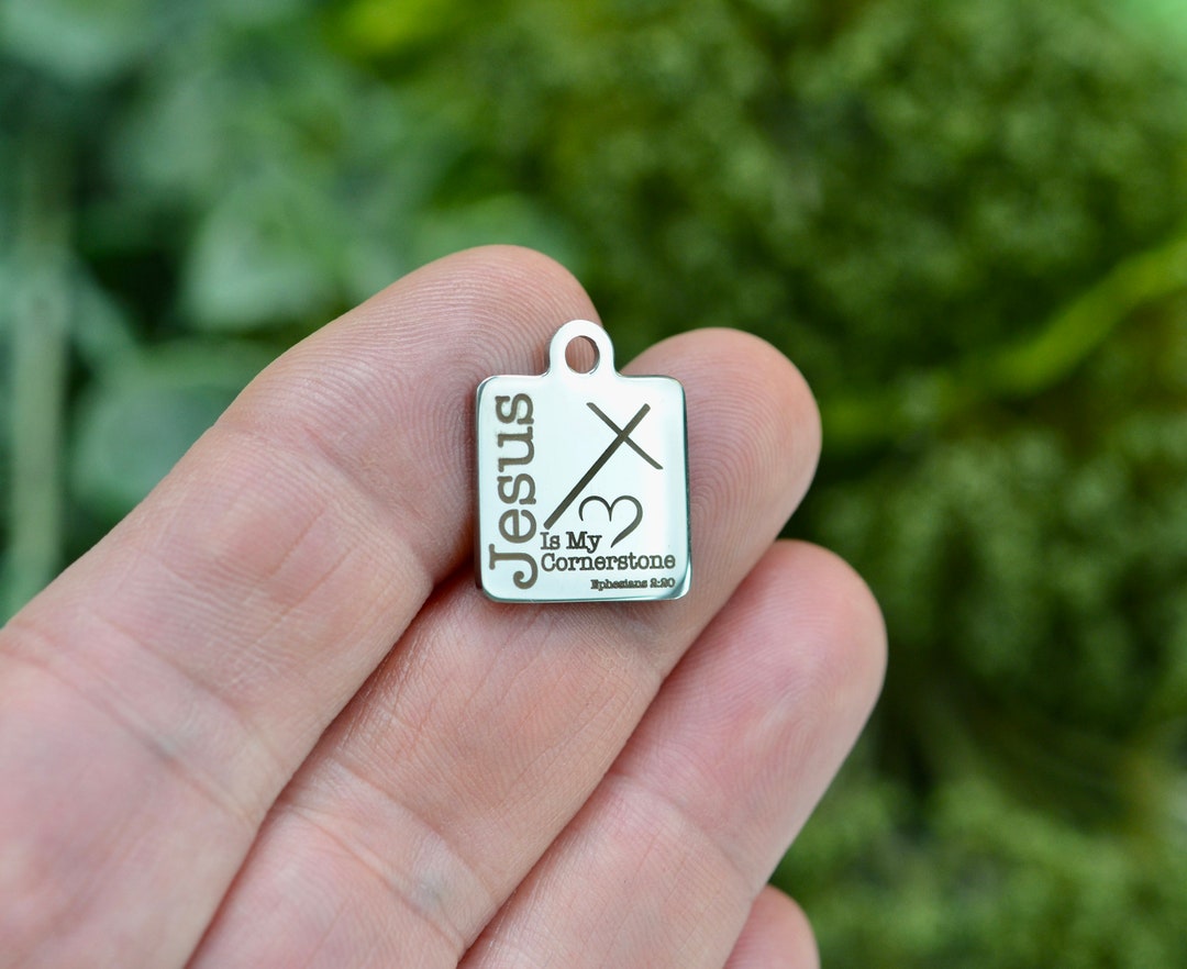 Jesus is My Cornerstone, Ephesians 2:20, Custom Laser Engraved ...