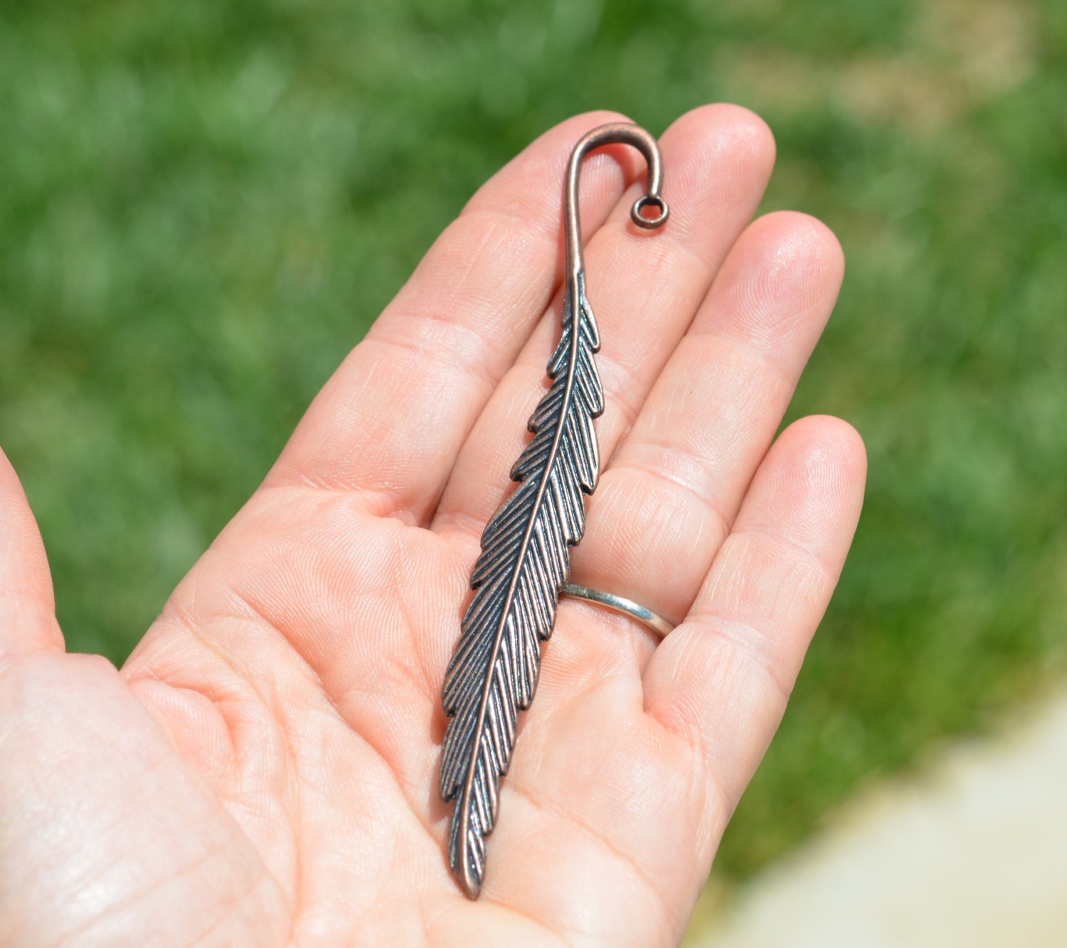 1 Copper Feather Bookmark Holder F472 | Etsy