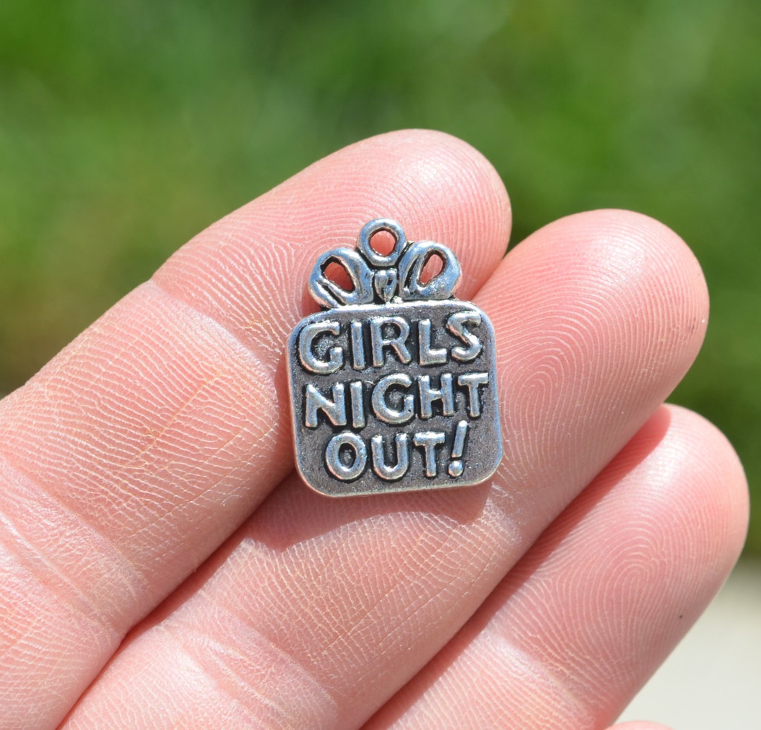 BULK 20 Girls Night Out Silver Tone Charms SC3250 - Etsy