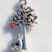 5 Man Sitting Under an Apple Tree Silver Tone Charms SC5210 - Etsy