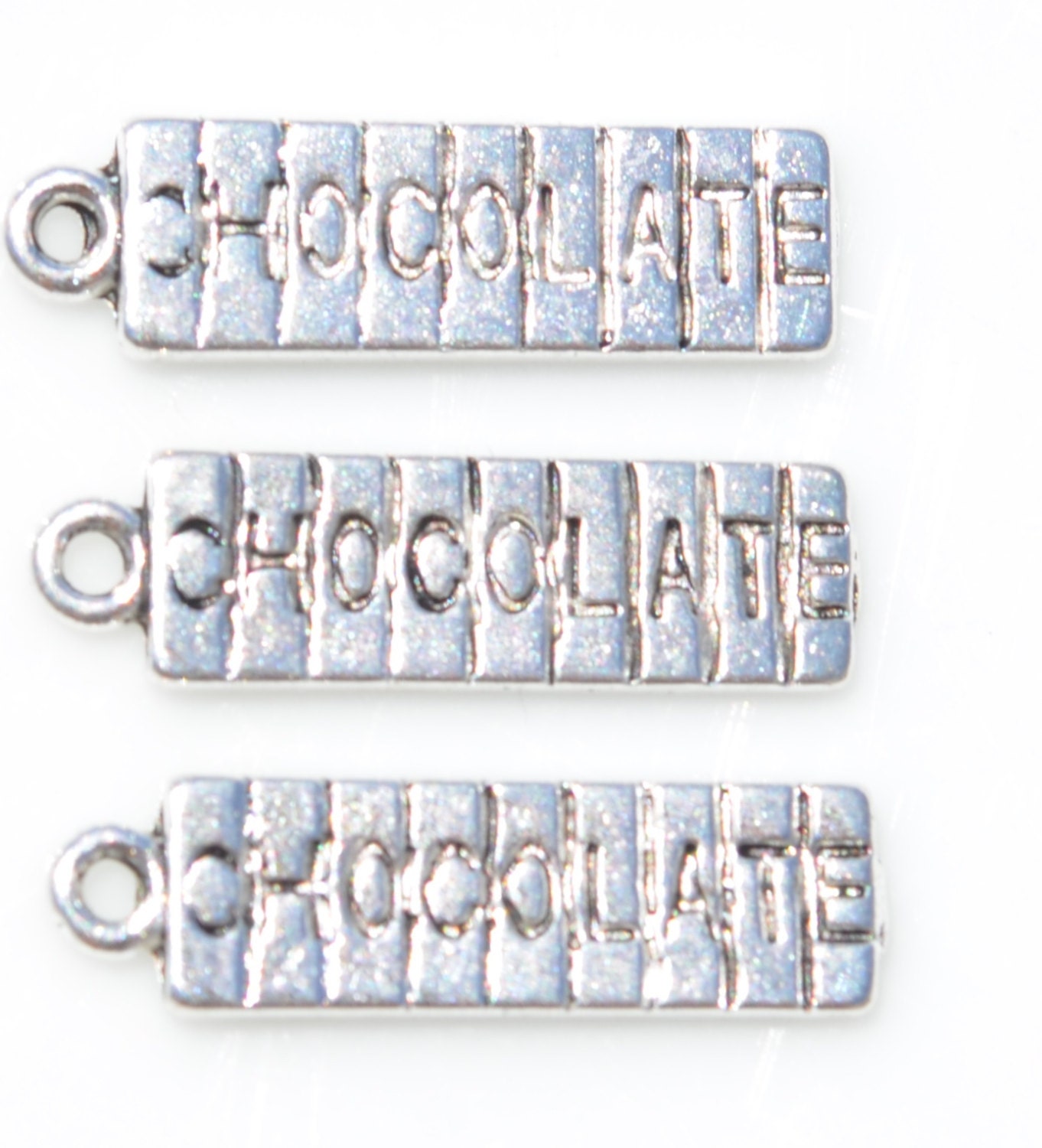 1 Chocolate Candy Bar Silver Tone Charm SC2656 - Etsy