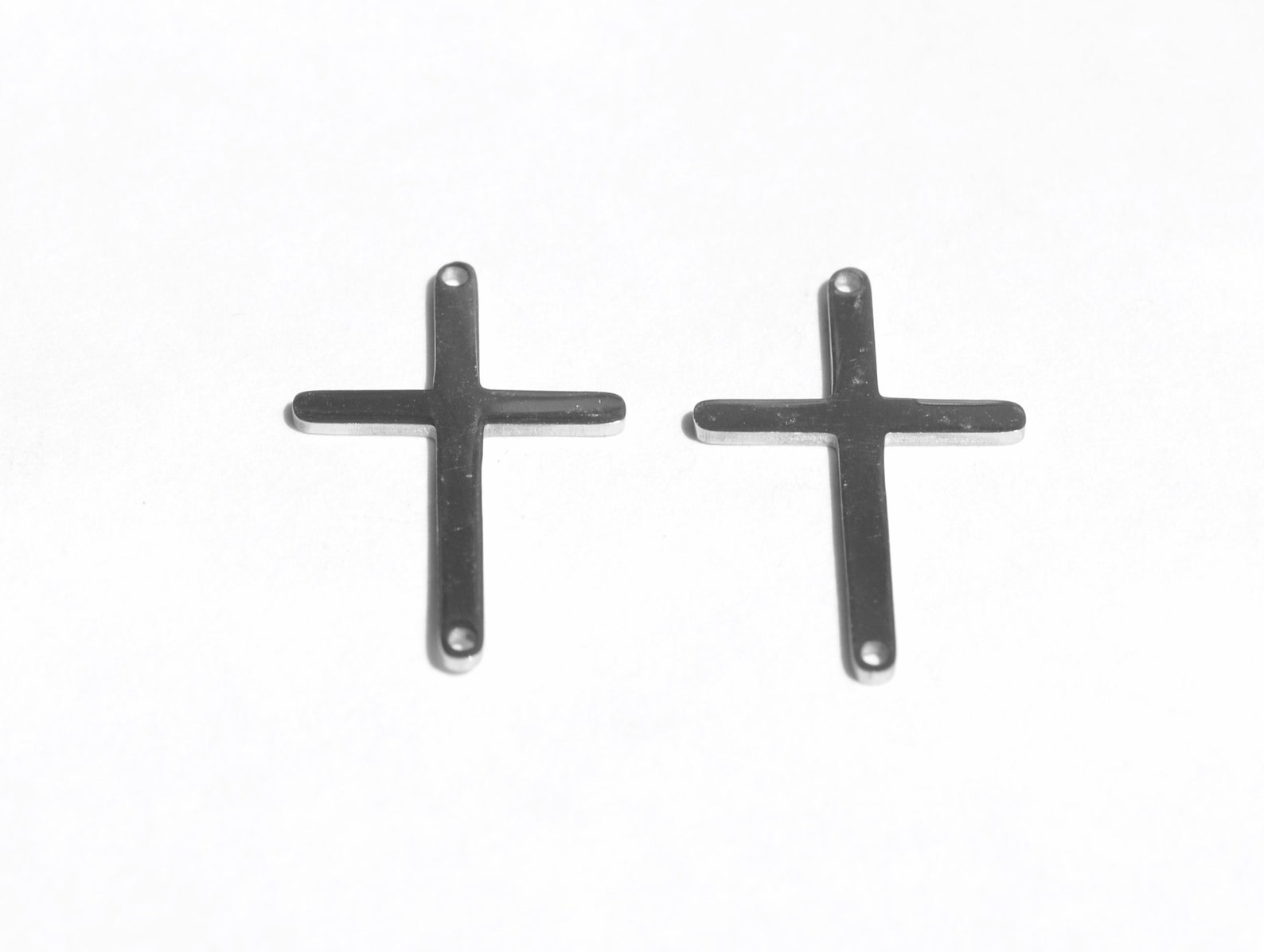 BULK 10 Stainless Steel Cross Connector 30mm Charm SC6919 - Etsy