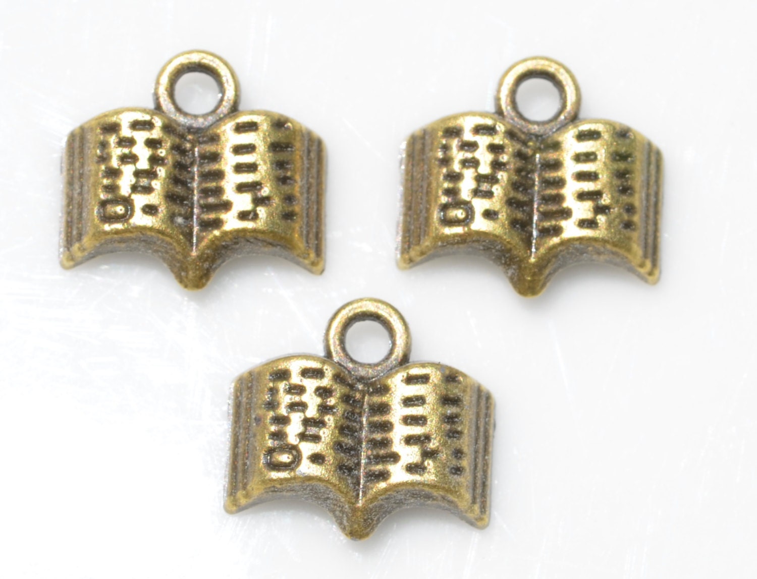 BULK 50 Open Book Bronze Tone Charms BC2907 - Etsy