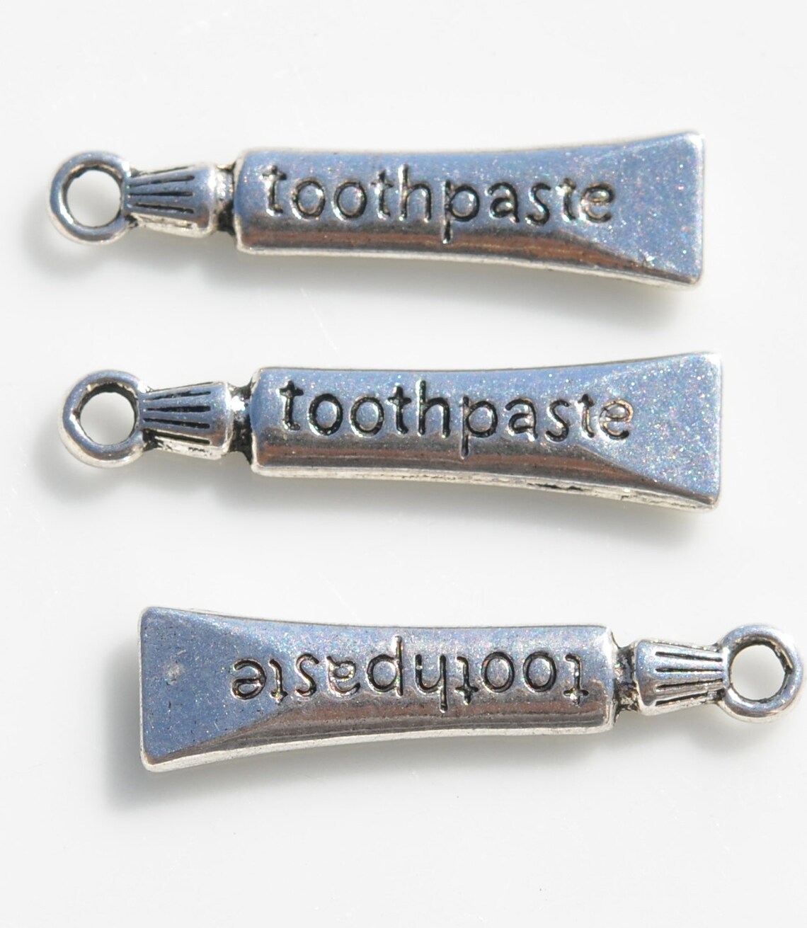 BULK 50 Toothpaste 3D Silver Tone Charms SC1822 - Etsy