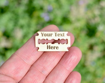 Razor Blade Charm - Etsy