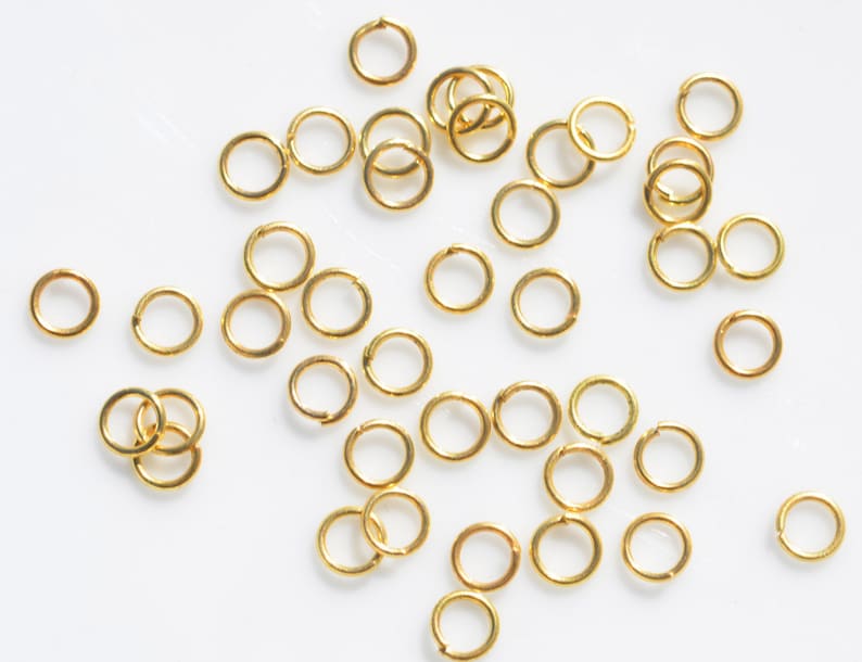 BULK 50 Gold Plated Stainless Steel 6mm Jump Rings F457 - Etsy