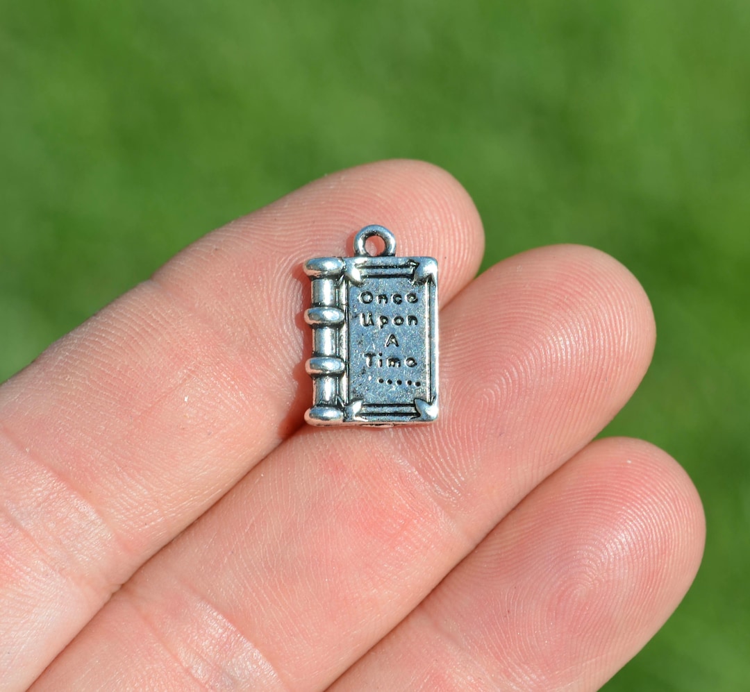 1 Once Upon A Time Silver Tone Book Charm SC2100 - Etsy