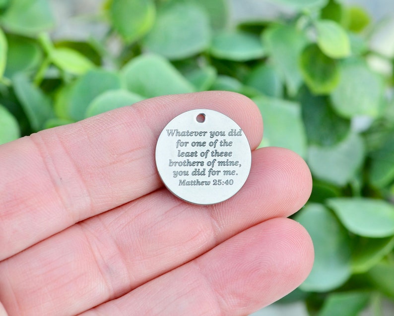 Whatever you did for one of the least of these brothers of | Etsy Whatever you did for one of the least of these brothers of | Etsy