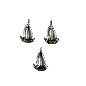 BULK 50 Sail Boat Silver Tone Charms SC3172 - Etsy