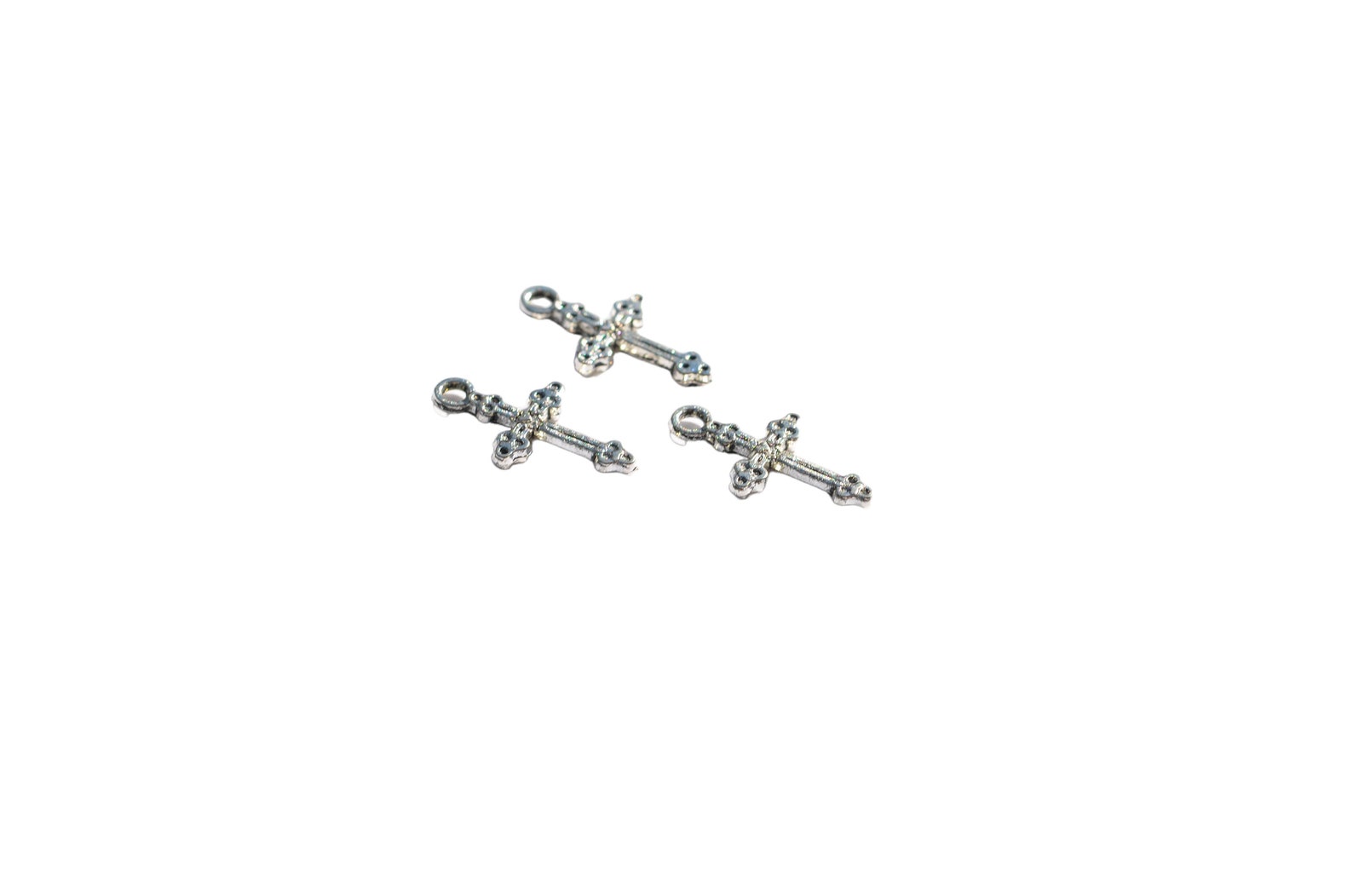 BULK 50 Cross 21mm Silver Tone Charms SC1806 - Etsy
