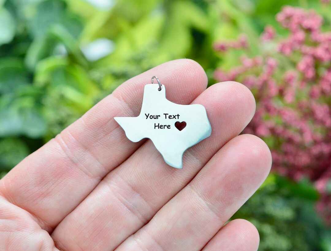 Personalized Stainless Steel Polished on Both Sides State of Texas ...