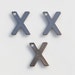 BULK 20 Stainless Steel Letter X Charms SC5073 - Etsy