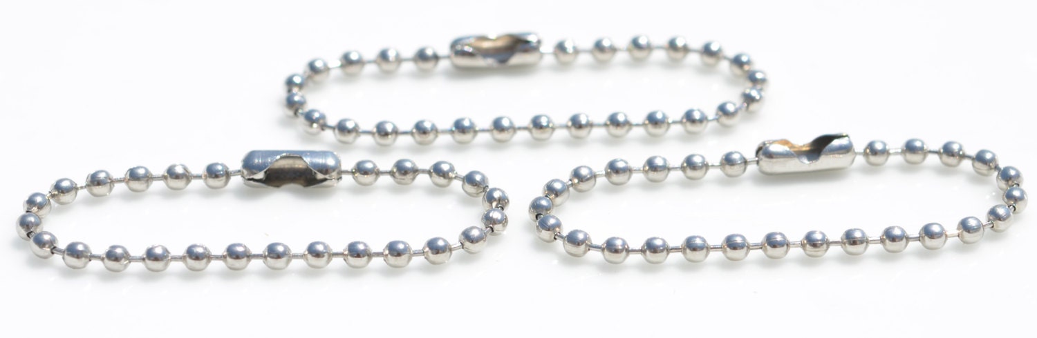 10 Ball Chain Key Chains F320 - Etsy
