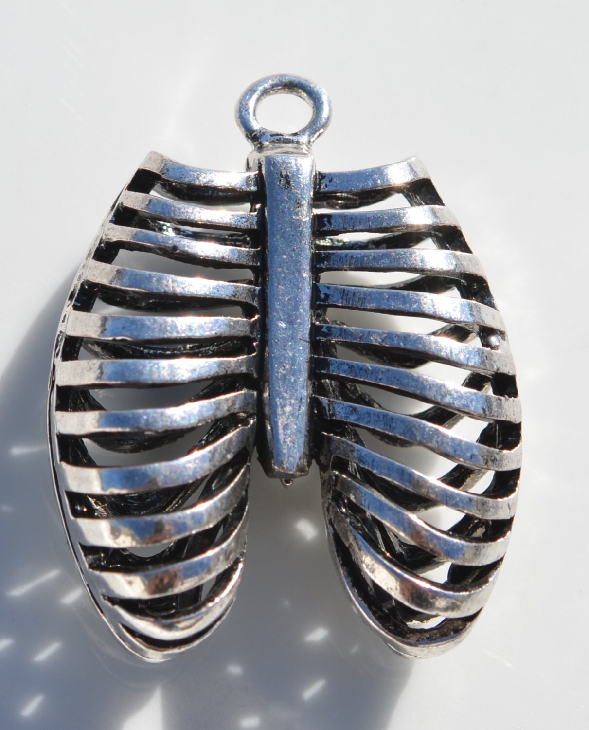 1 Anatomically Correct Silver Rib Cage Charm SC5805 | Etsy