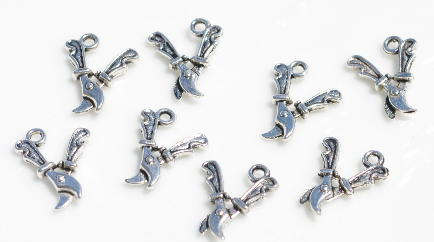 10 Pruning Shear Silver Tone Charms SC1318 - Etsy