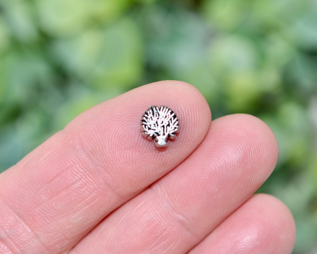 BULK 50 Tree Spacer Silver Tone Beads BD607 - Etsy