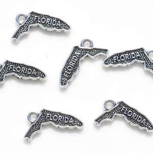 1 State of Florida Silver Tone Charm SC3954 - Etsy