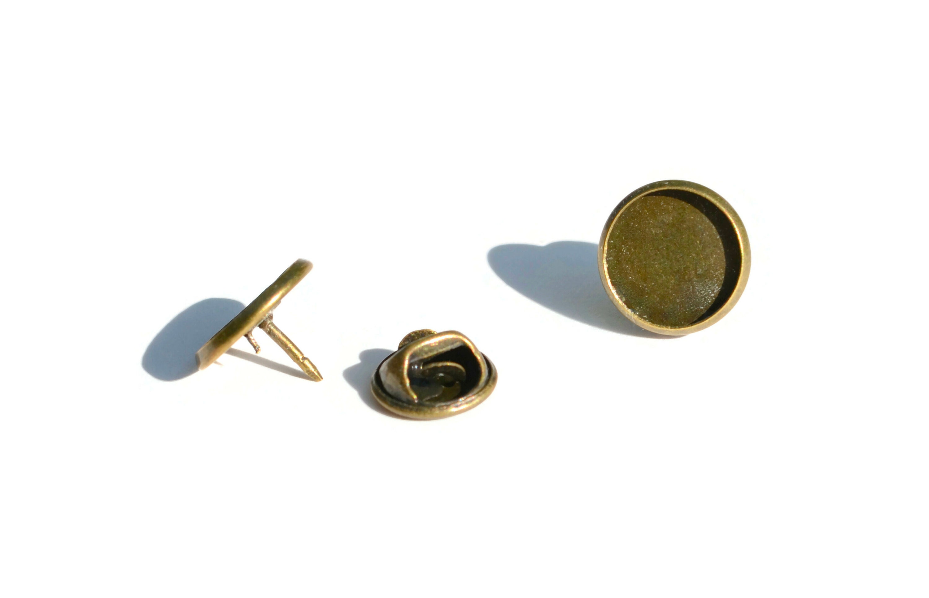 10 Tie Tac Pin Brooch Bronze Tone Lapel Pins F743 - Etsy