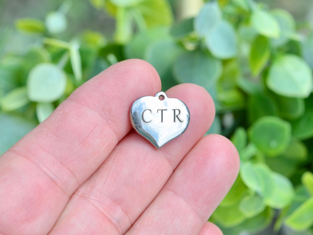 CTR Custom Laser Engraved Stainless Steel Heart Charm CC118 - Etsy