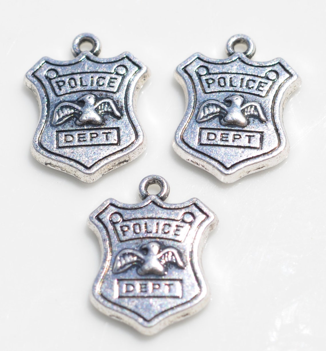 5 Police Dept Silver Tonecharms SC2966 - Etsy