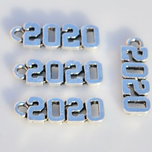 1 Year 2020 Silver Tone Charm SC5345 - Etsy