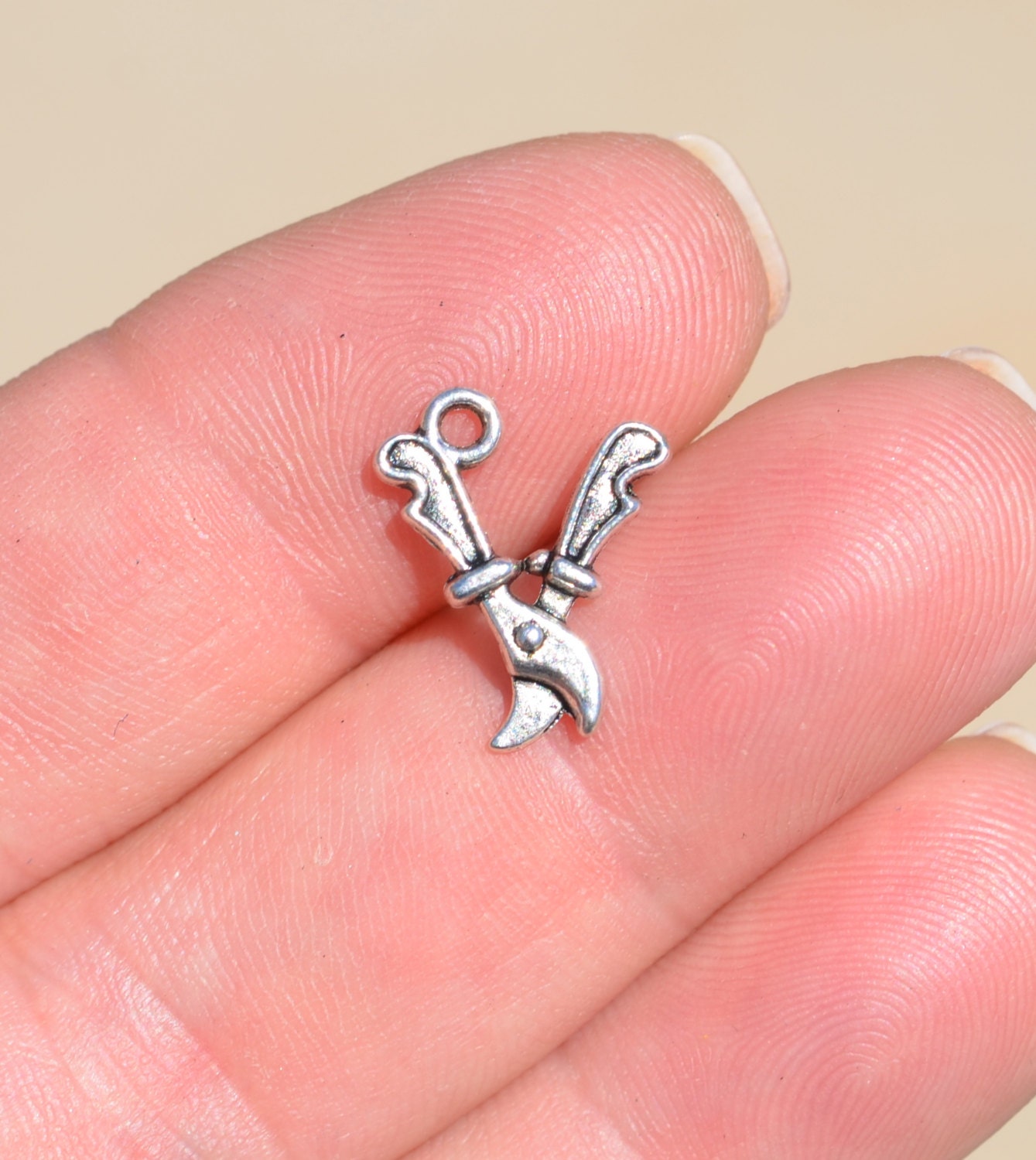 10 Pruning Shear Silver Tone Charms SC1318 - Etsy