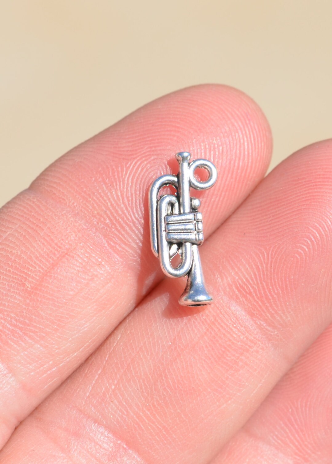 1 Trumpet Silver Tone Charm SC1923 - Etsy