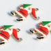 BULK 20 Red and White Enamel Santa Claus Charms GC1925 - Etsy