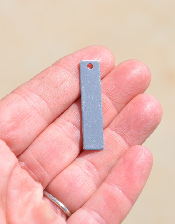 BULK 20 Stainless Steel Rectangle Blank Charms EB11 - Etsy