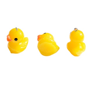 BULK 10 Yellow Duck 3D Plastic Charms SC1461 - Etsy