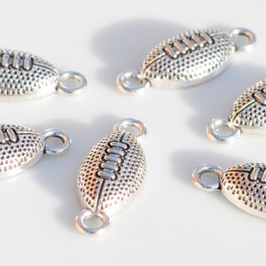 BULK 50 Football Connector Silver Tone Charms SC3077 - Etsy