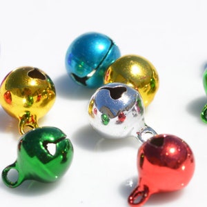 10 Small Colored 14mm Bells SC3336 - Etsy